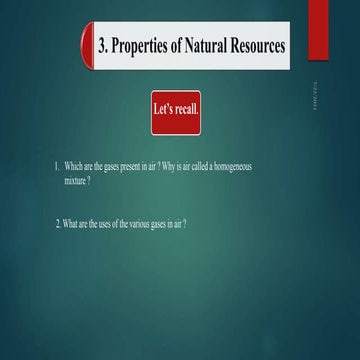 7th sci 3. properties of natural resources | PPTX
