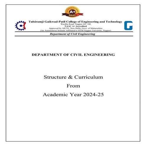 DBATU Civil Engineering Syllabus 2023-24 | PDF