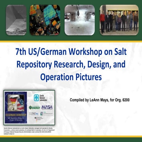 7th us german workshop photos sand2016 9820 w | PPT