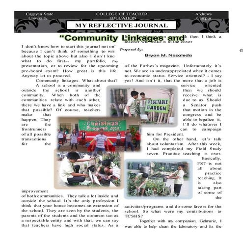 Community Linkages and Voluntarism | PDF
