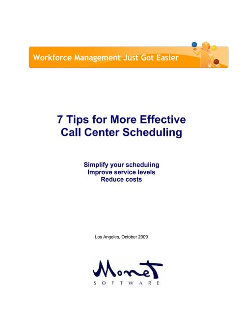Call Center Workforce Management | PDF