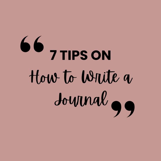 7 Tips on “How to write a journal”-Deskstore Blogs | PDF