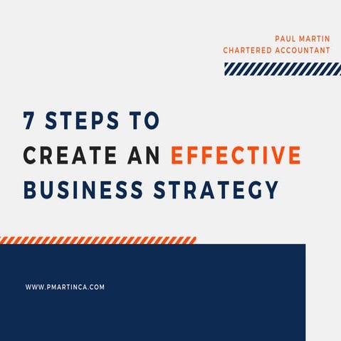 7 Steps To Create An Effective Business Strategy | PPT