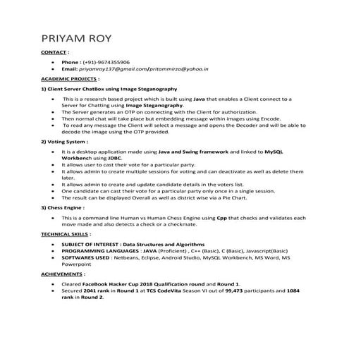Resume | PDF