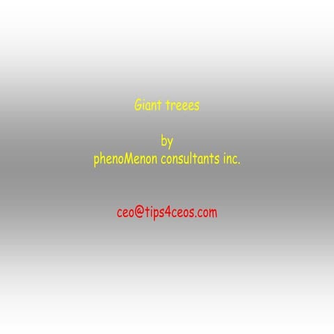 Giant trees of South East Asia | PPTX