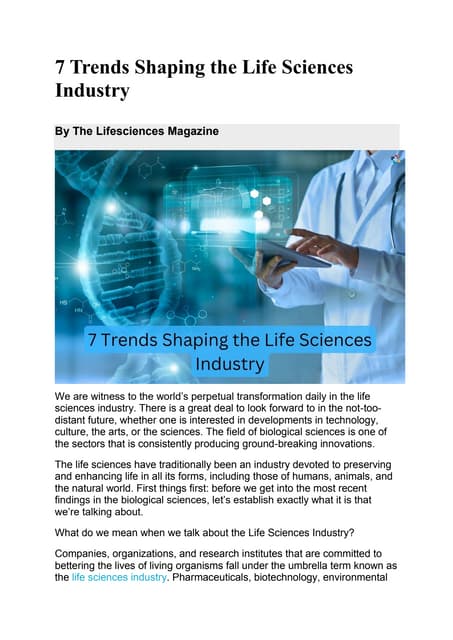 Life Science Magazine.pdf | Biological Sciences | Science