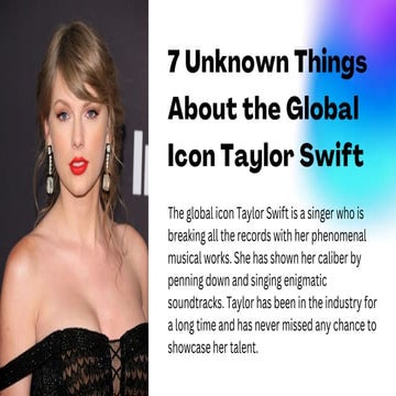 7 Unknown Facts About Taylor Swift.pdf