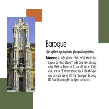 Presentation of the music of the Baroque period | PPTX