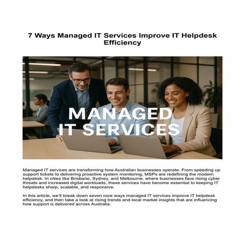 Helpdesk Management System Features and Benefits | PPTX