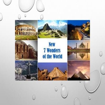 seven wonders of the world | PPTX