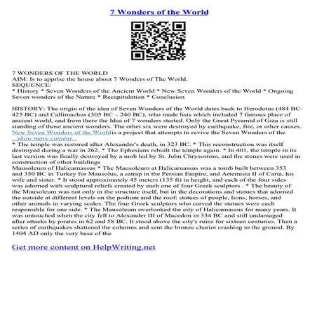 7 Wonders Of The World | PDF