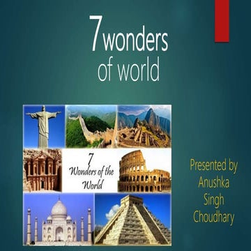 7 wonders presentation computer | PPTX