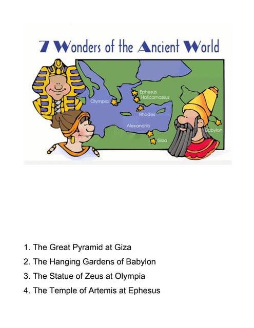 7 wonders of Ancient world | PPT
