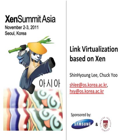Link Virtualization Based On Xen Pptx Computer Networking Computing