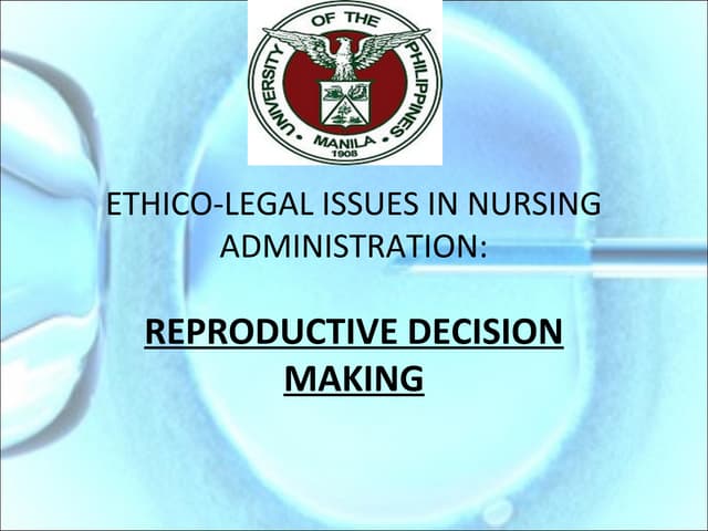 Reproductive Decision Making Ppt