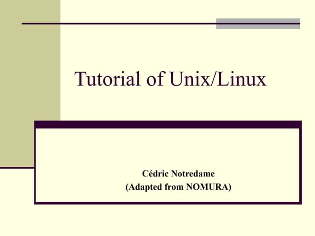 Linux commands