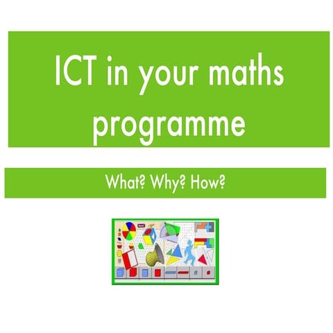 Middle School ICT/Maths ideas | PPT