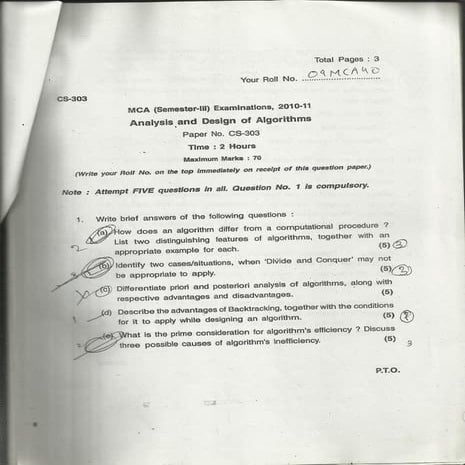 analysis of algorithm and design | PDF