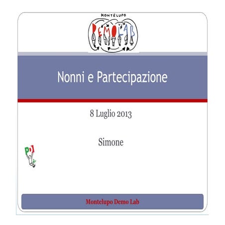 Simone Terreni: Nonni e Partecipazione | PDF