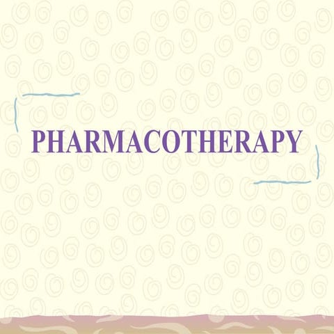 8. pharmacotherapy | PPT