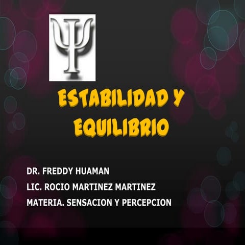 8.2 estabilidad y equilibrio | PPTX