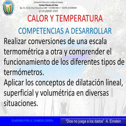 8. temperatura y energía termica | PPTX