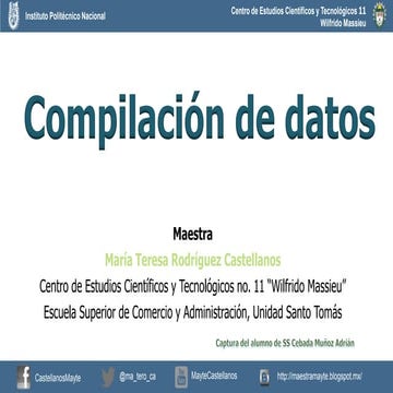 Compilación de datos | PPTX