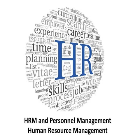 HRM and personnel management - human resource management | PPTX