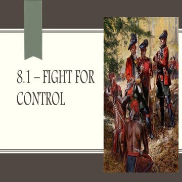 8.1 Fighting for Control | PPTX | Death, Injury, or Military Conflict ...