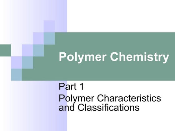 PRESENTATION ON POLYMERS | PPT