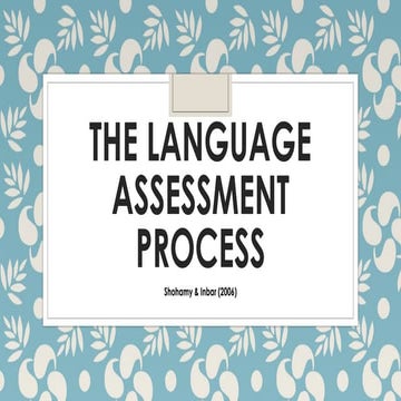 8. the language_assessment_process | PPT