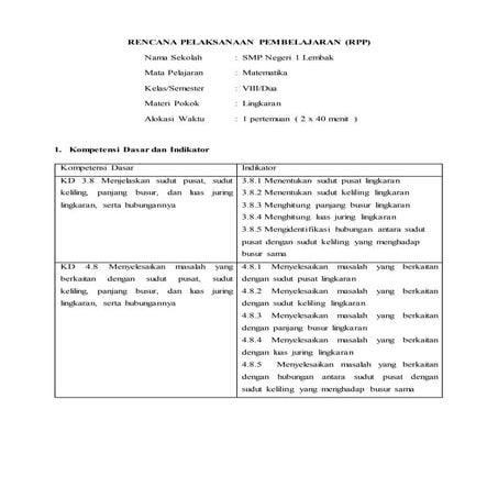 8.3.8 Rpp lingkaran (reno sutriono) | DOCX