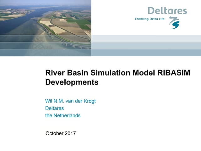 DSD-INT 2017 WFlow - MODFLOW and Reservoirs - Van Verseveld | PDF