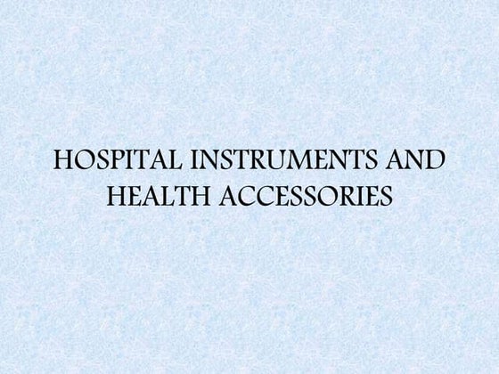 Surgical instrument ppt | PPTX | Oral care | Personal Care