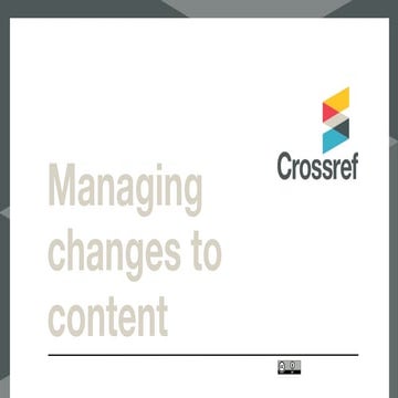 Introduction to CrossMark Webinar | PDF