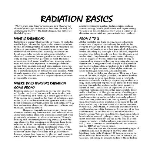 Radiation Basics | PDF