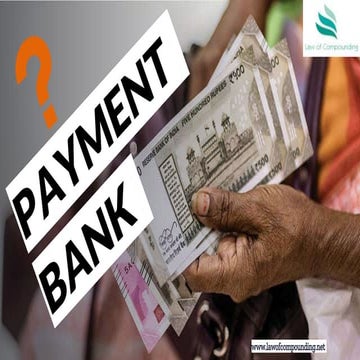 What is a Payment Bank ? 11 New Payment Banks. | PPT