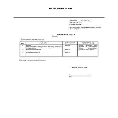 8. surat pengantar | PDF