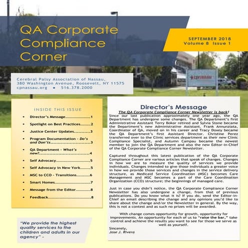 QA Corporate Compliance Newsletter | PDF