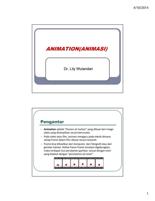 Animasi 3 Dimensi (3 d) | PPT