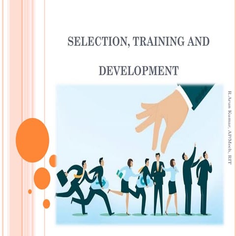 Selection, training and development | PDF