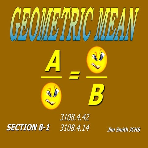 8-1 Geometric Mean.ppt