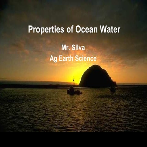 8.1 ocean properties | PPT