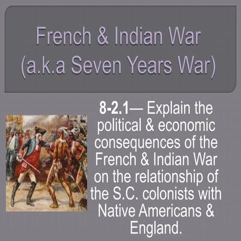 8 2.1 french & indian war | PPT