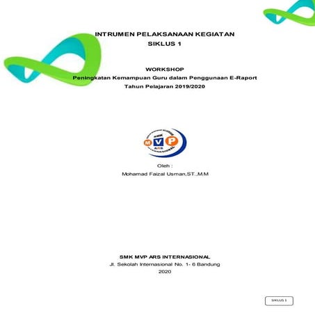 8. instrumen monitoring pelaksanaan kegiatan yang telah di isi pada ...