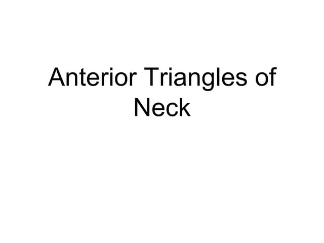 Anatomy of submental and submandibular triangles | PPTX
