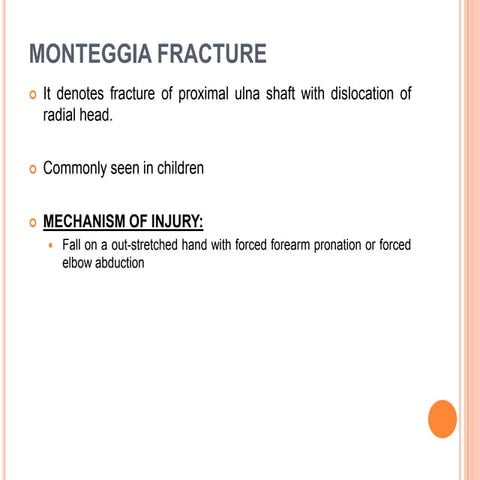 Monteggia fracture & galeazzi fracture | PPTX