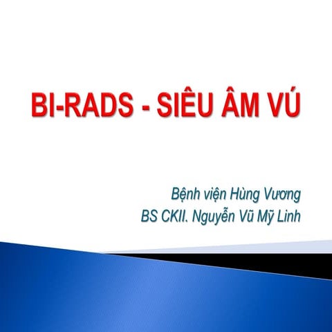 BI - RADS - SIÊU ÂM VÚ | PDF
