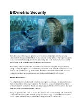 Behavioral biometrics (1) | PPT