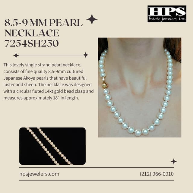 8.5-9 MM PEARL NECKLACE 7254SH250 | PDF